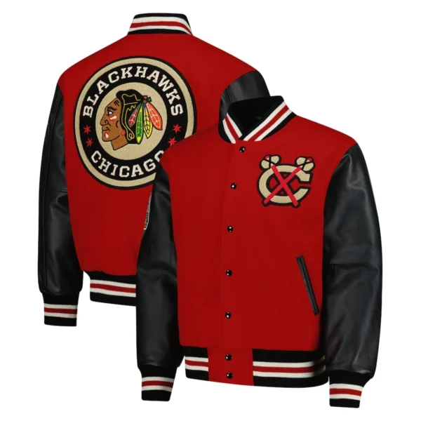 Chicago Blackhawks Red 2025 NHL Coaches Jacket – US Artistic Leather